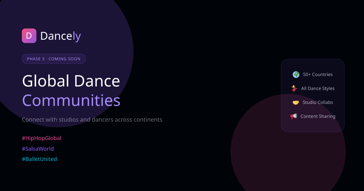 Dance Communities — Connect Worldwide | Dancely